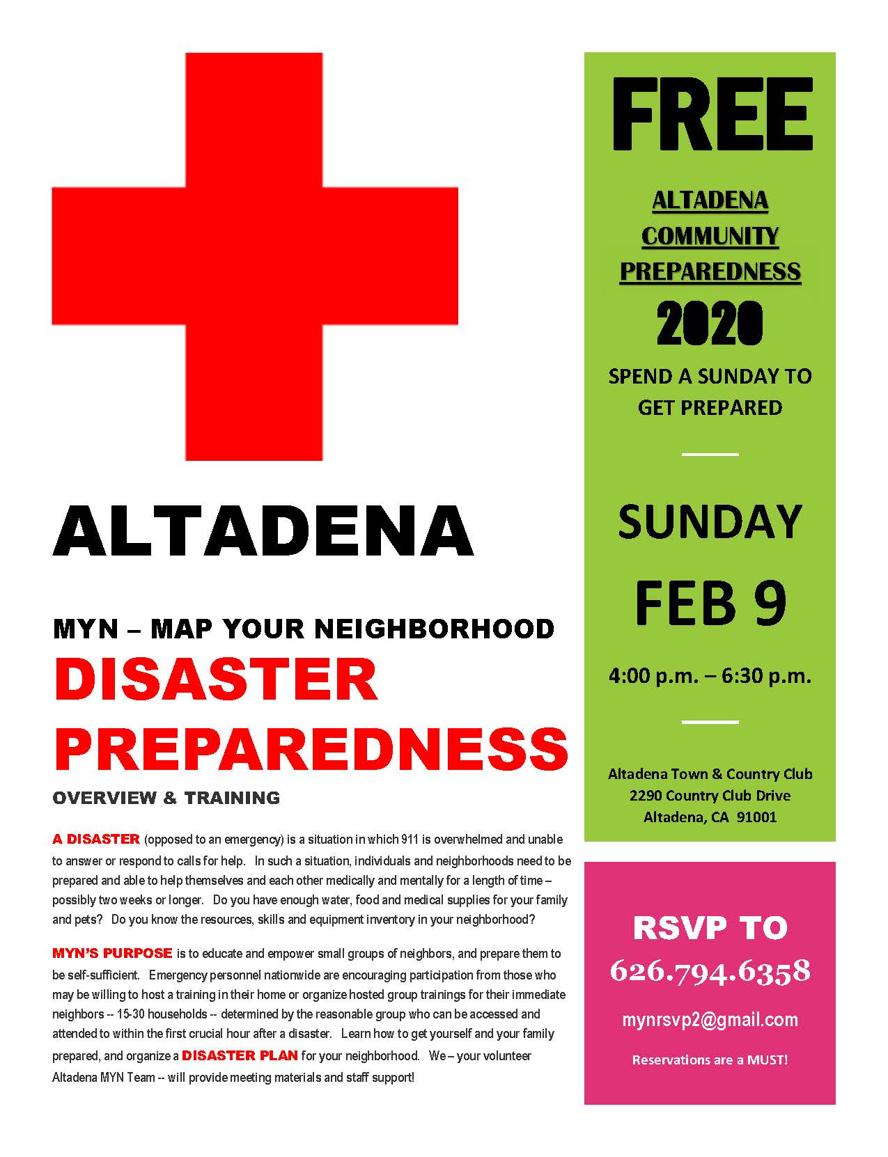 Map Your Neighborhood: Community Preparedness Training – Sunday 2/9 ...